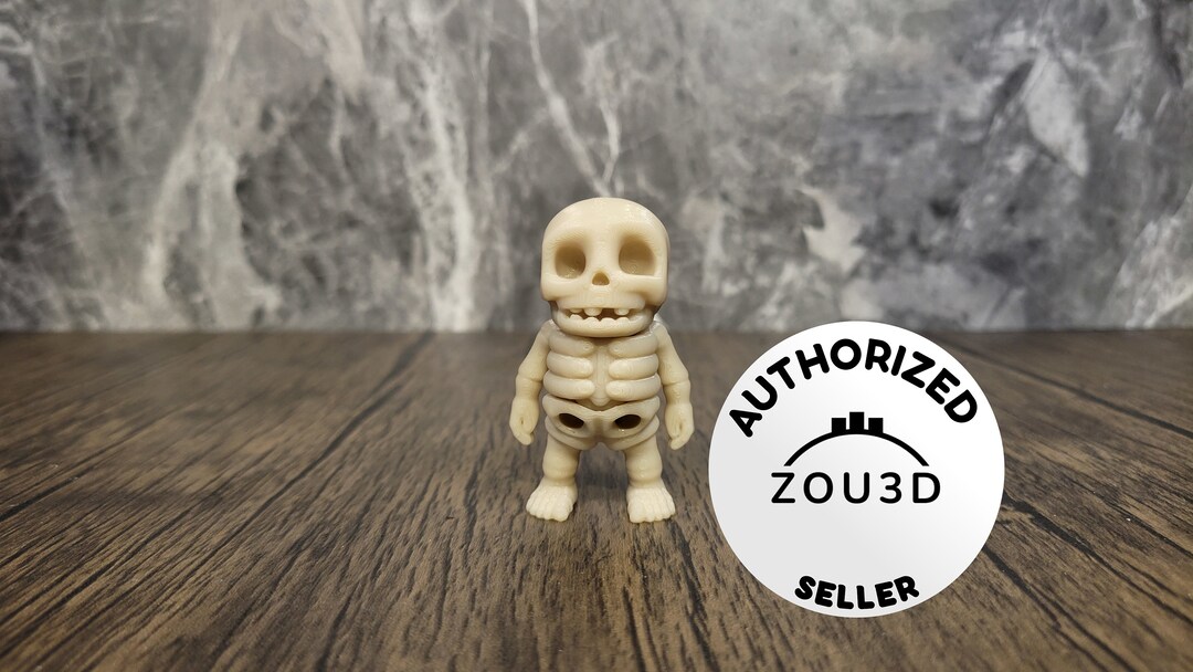 Flexi Tiny Skeleton / Fidget Toy / 3D Printed - Etsy