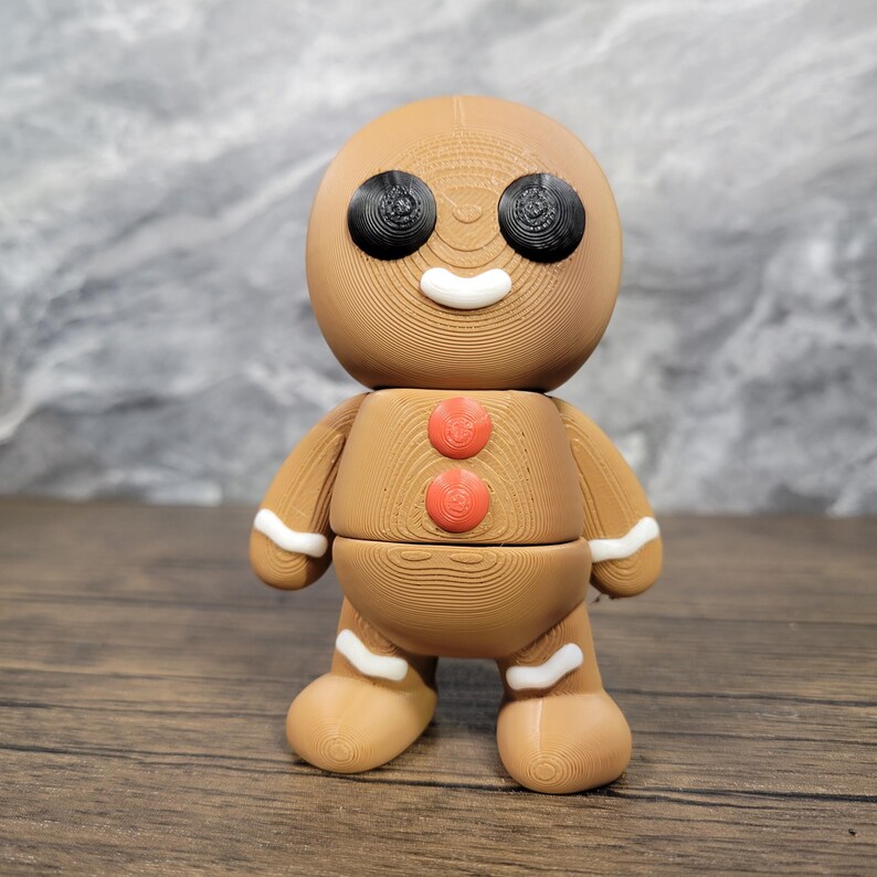 Gingerbread Man / Fidget Toy / 3D Printed - Etsy