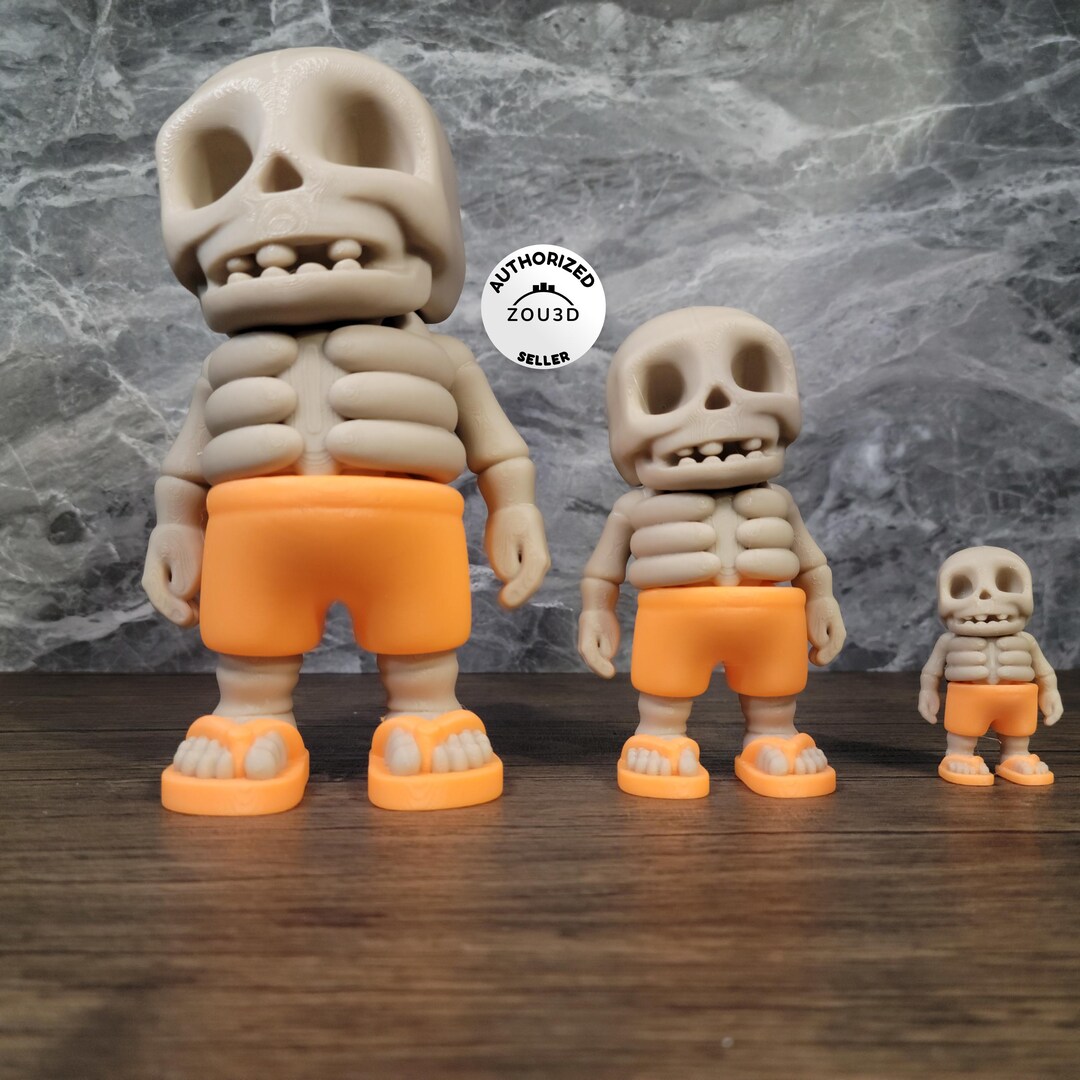 Beach Skeleton / Fidget Toy / 3D Printed - Etsy