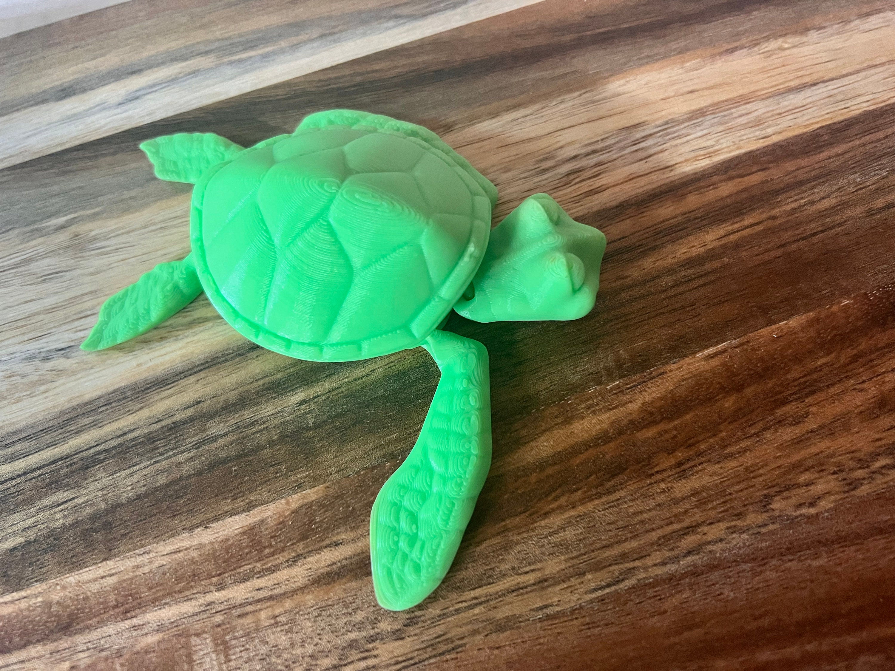 Flexi Turtle / 3D Printed / Fidget Toy - Etsy