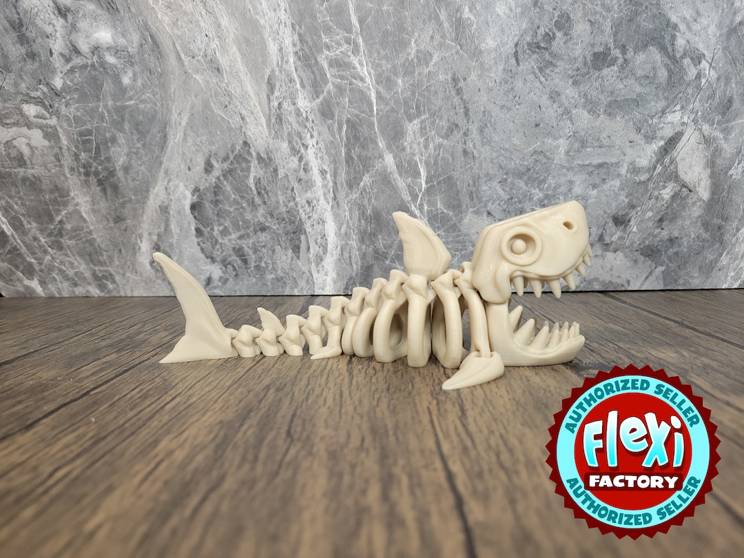 Flexi Skeleton Shark / 3D Printed / Fidget Toy - Etsy