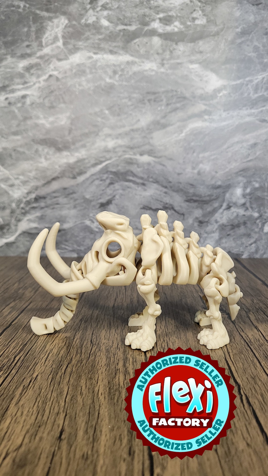 Flexi Skeleton Mammoth/ Fidget Toy / 3D Printed - Etsy