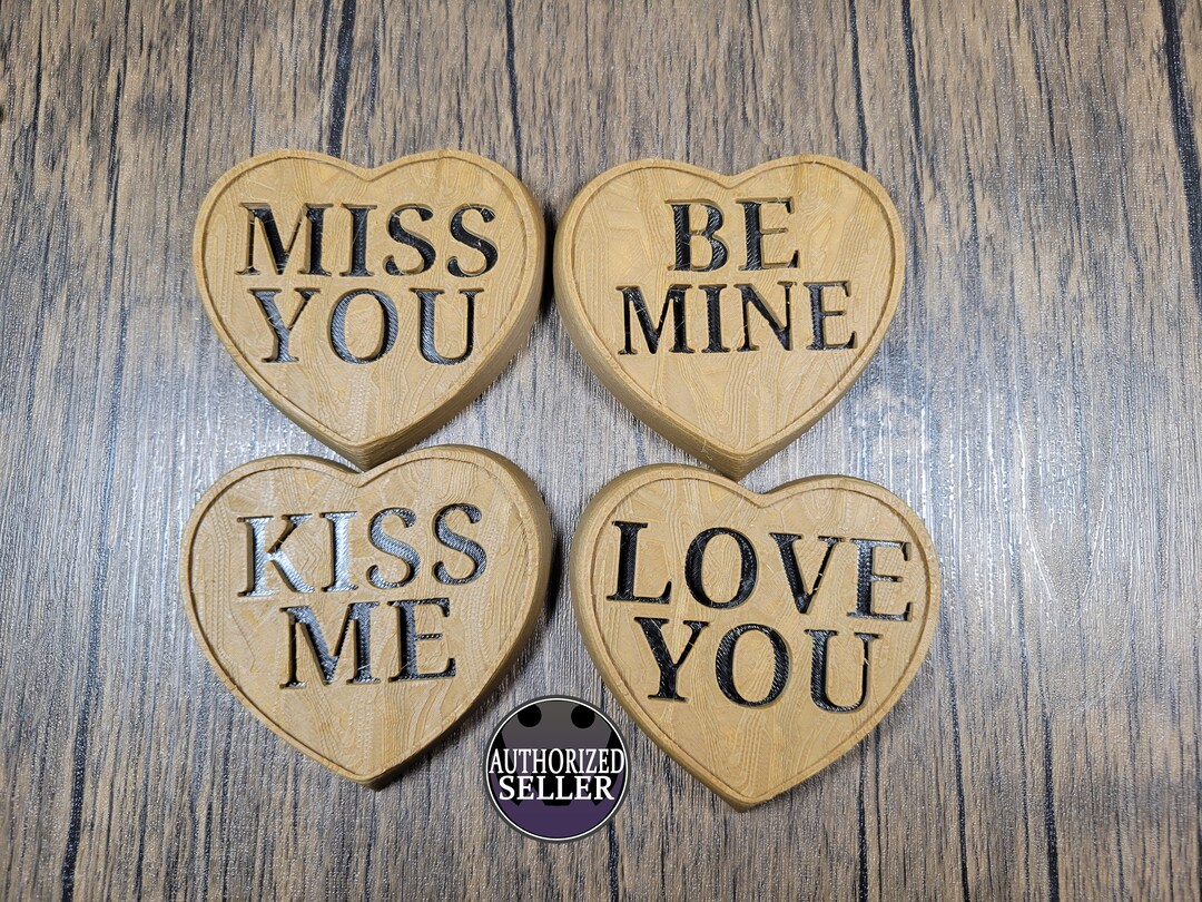 Conversation Heart / Decoration / 3D Printed - Etsy