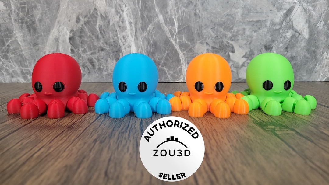 Baby Octopus / Fidget Toy / 3D Printed - Etsy