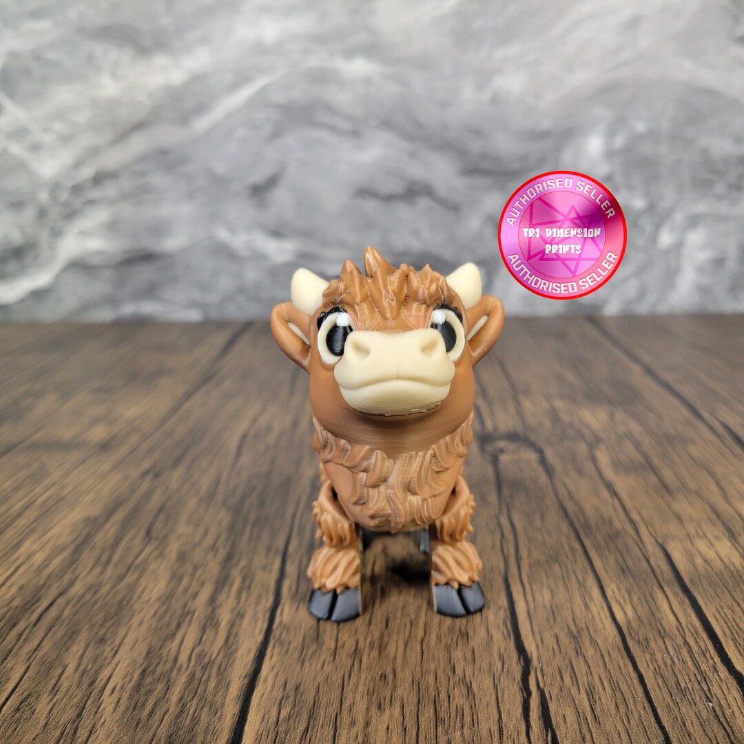 Highland Cow / Fidget Toy / 3D Print - Etsy