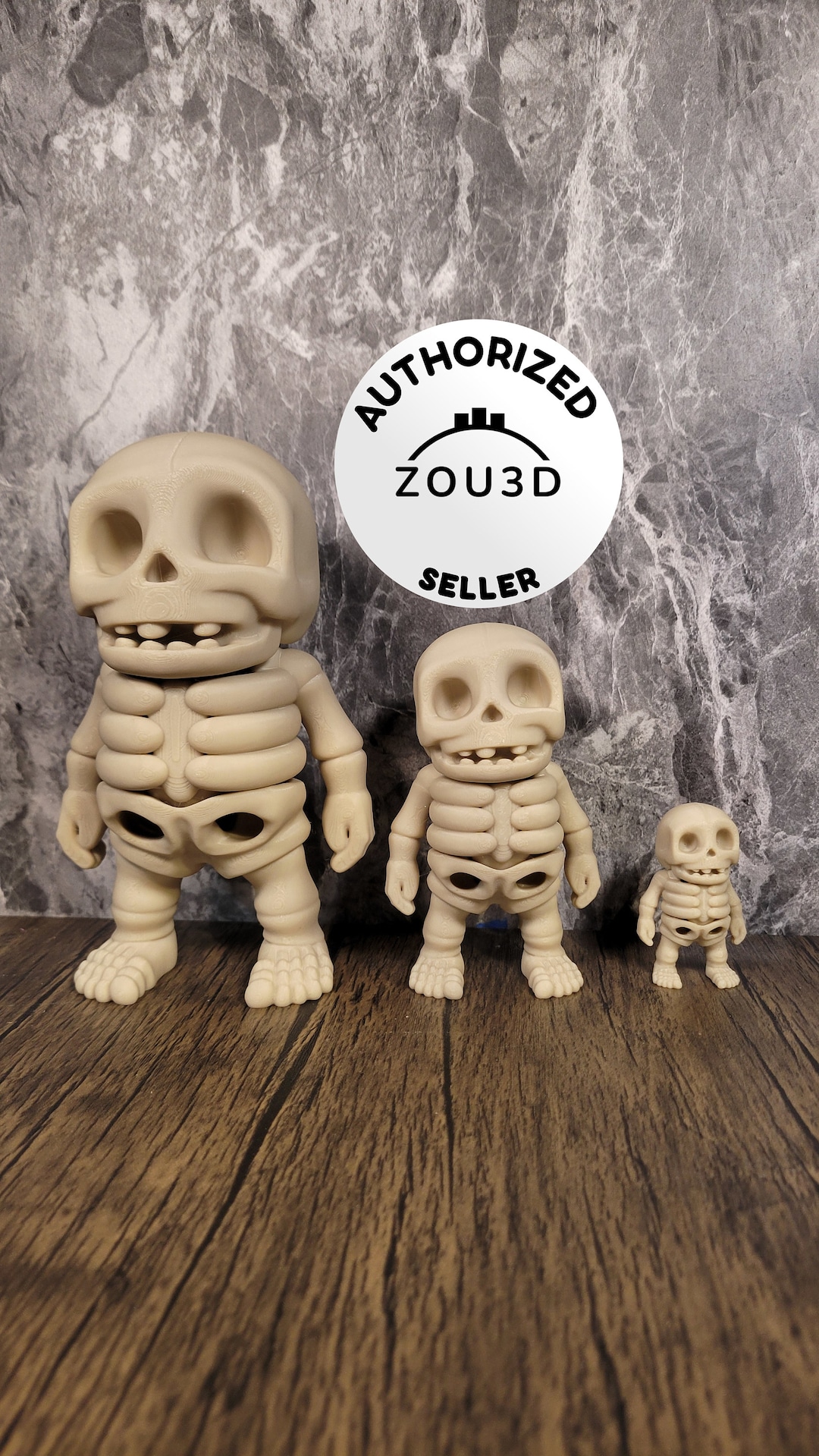 Flexi Tiny Skeleton / Fidget Toy / 3D Printed - Etsy