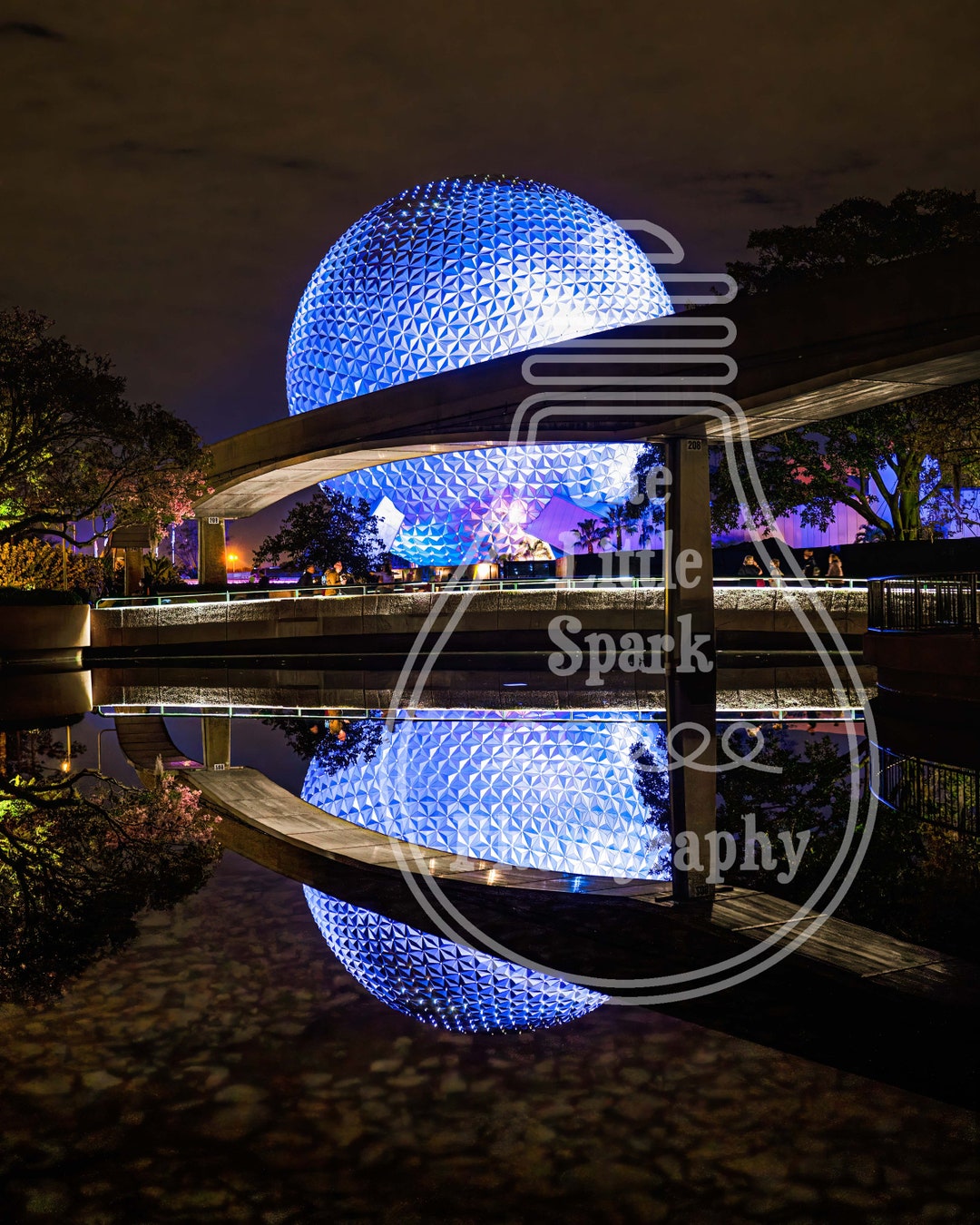 Spaceship Earth Reflection Epcot Disney World - Etsy