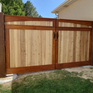 The Essex. Custom All Wood Gate. Cedar Gate Frame, Cedar Gate Pickets ...