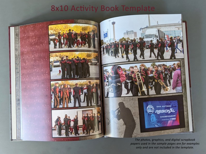 8x10 Activity Photobook Template for Blurb Bookwright | Photobook ...