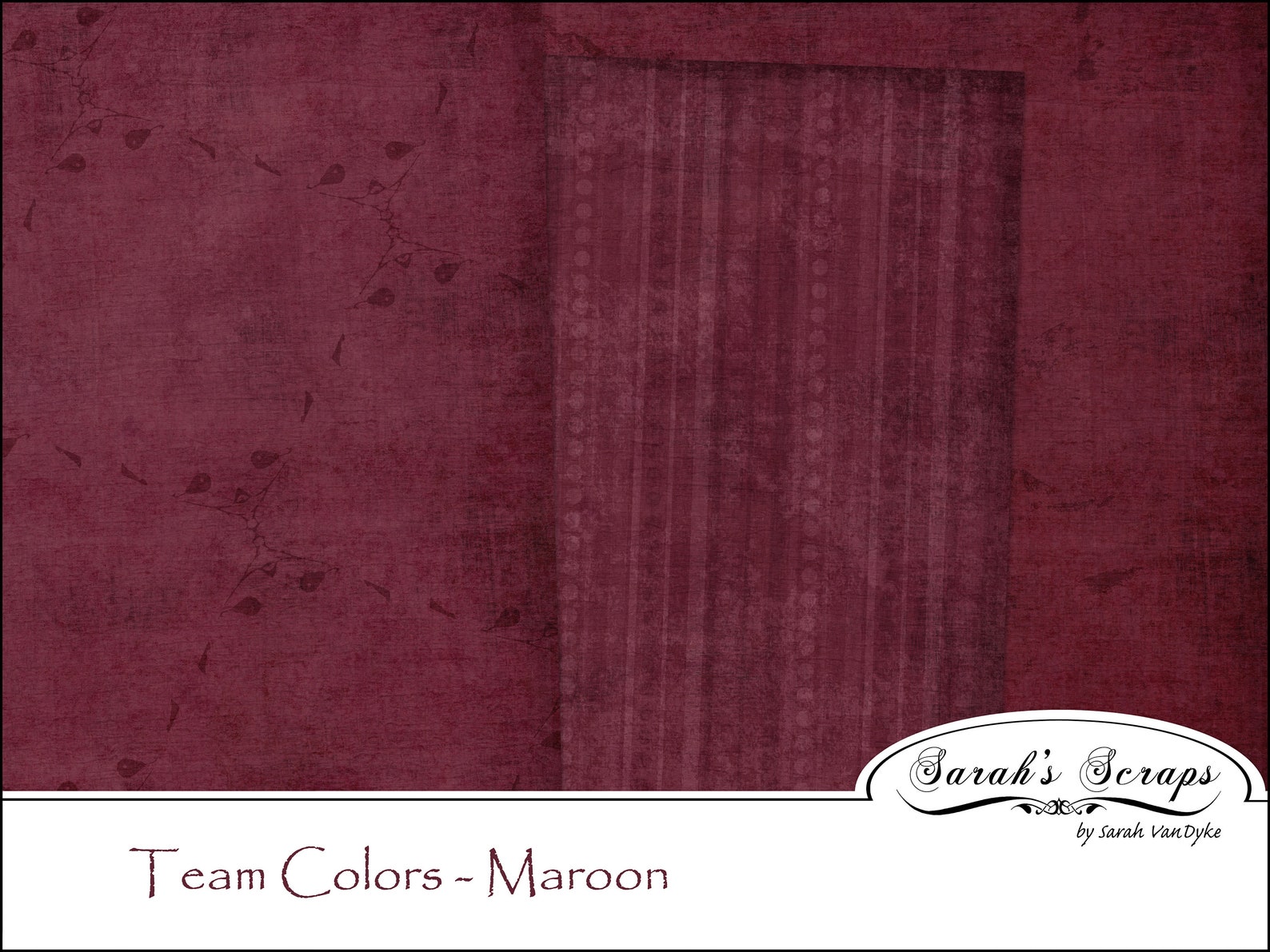 Team Colors - Maroon Digital Scrapbook Papers - Digital Scrapbooking - Etsy
