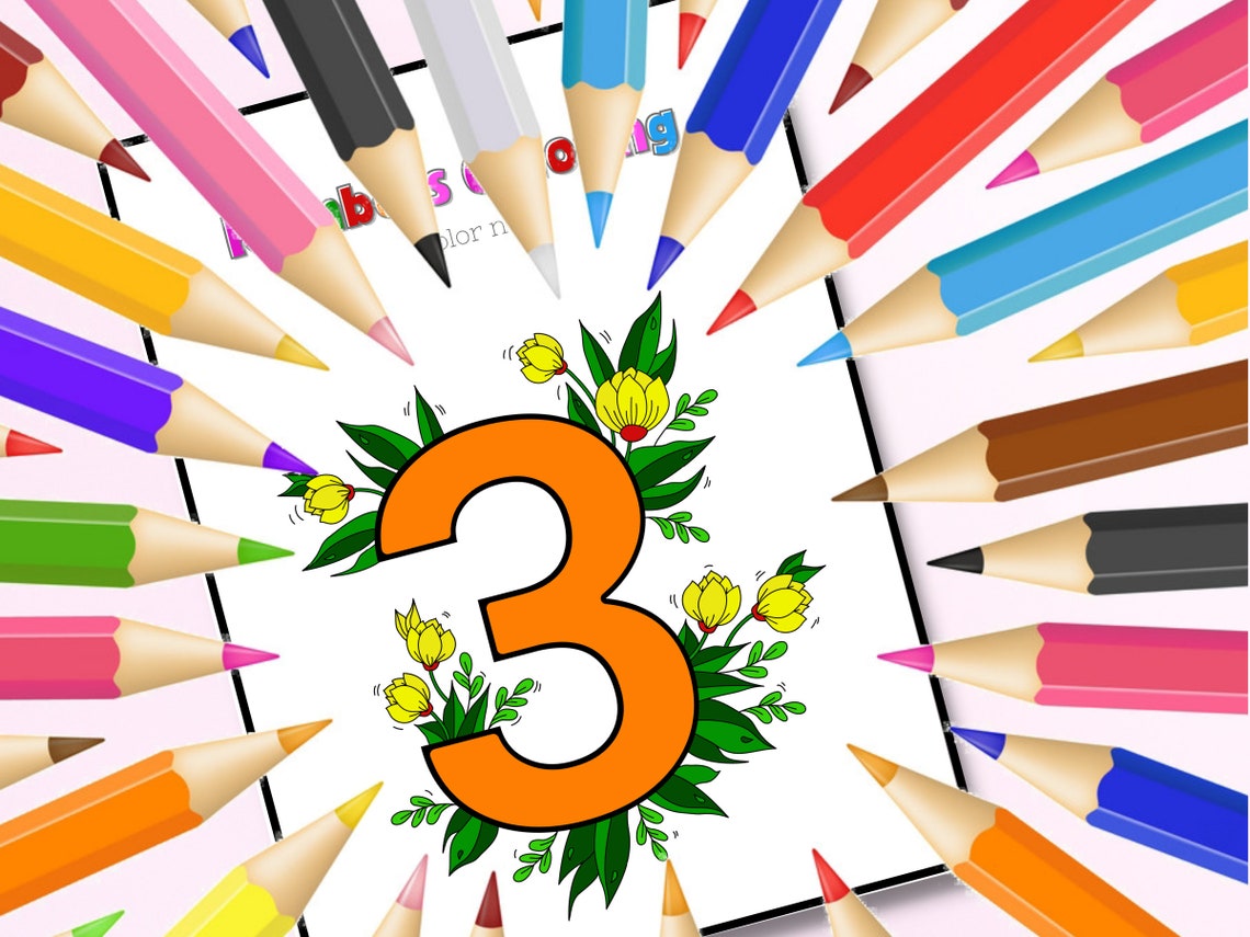 Numbers 0-9 Coloring Pages | Learn Numbers by Drawing for Kids ...
