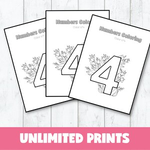 Numbers 0-9 Coloring Pages | Learn Numbers by Drawing for Kids ...