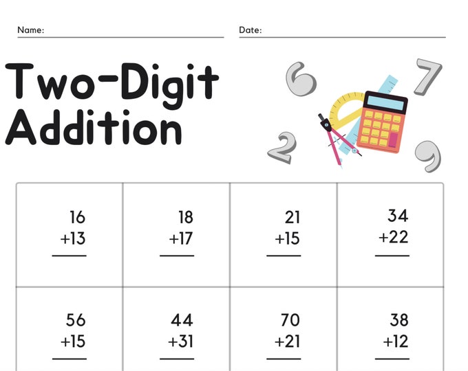 Two Digit Mixed Addition and Subtraction Without Regrouping Worksheets ...