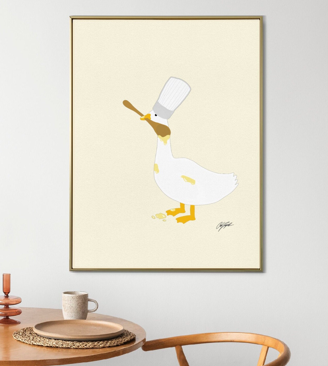 Silly Goose Silly Goose Art Silly Goose Print Baking Print Duck Art ...