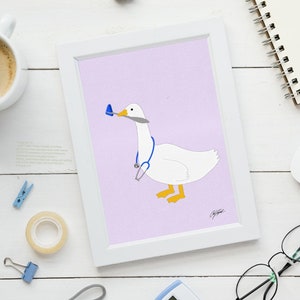 Silly Goose | Medical Prints | Silly Goose Print | Nursing Print | Duck ...