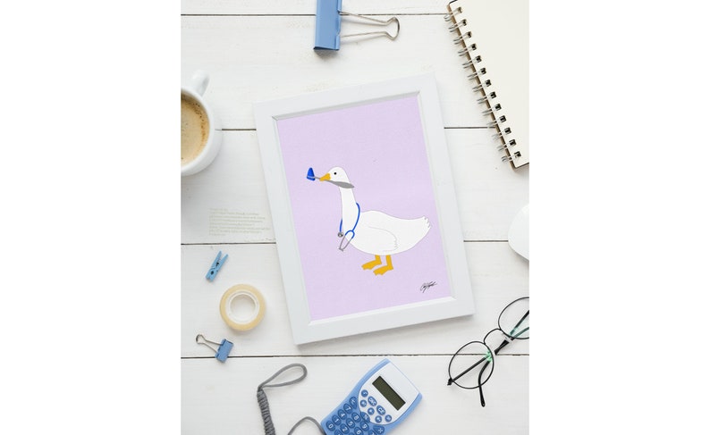 Silly Goose Medical Prints Silly Goose Print Nursing Print Duck Art ...