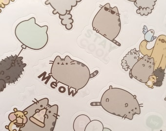 Pusheen the Cat Cute Cat Pusheen Stickers, Aesthetic Cute Pusheen ...
