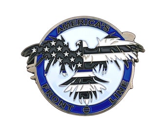 Eagle Blue Line Flag - Etsy