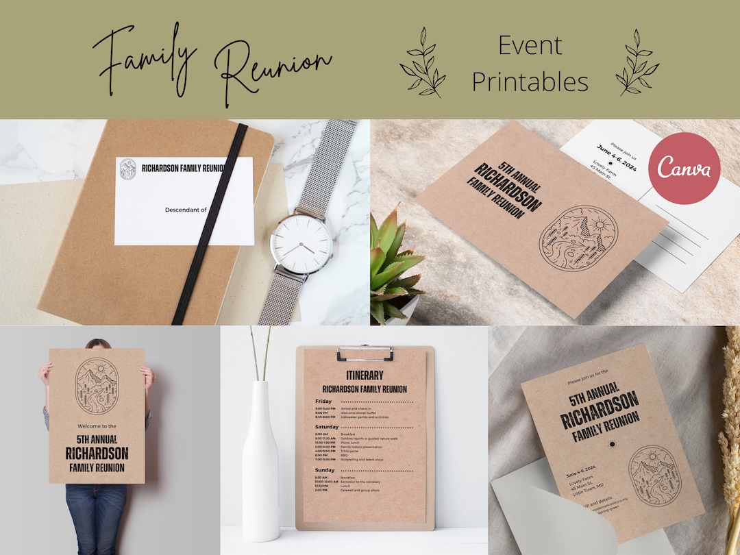 Family Reunion Printable Templates Canva Event Printable Templates ...