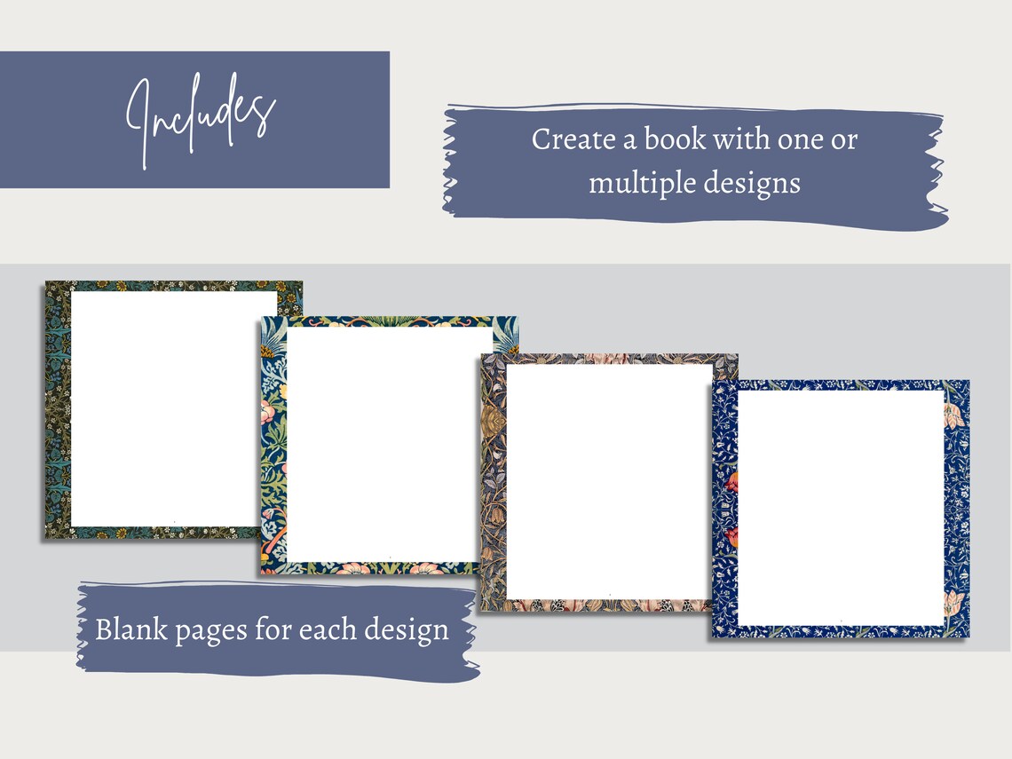 Family History Book Template Canva William Morris Customizable Family ...