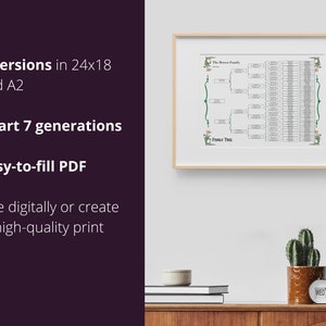 Family Tree Template Printable Fillable PDF Family Tree Chart - 7 ...