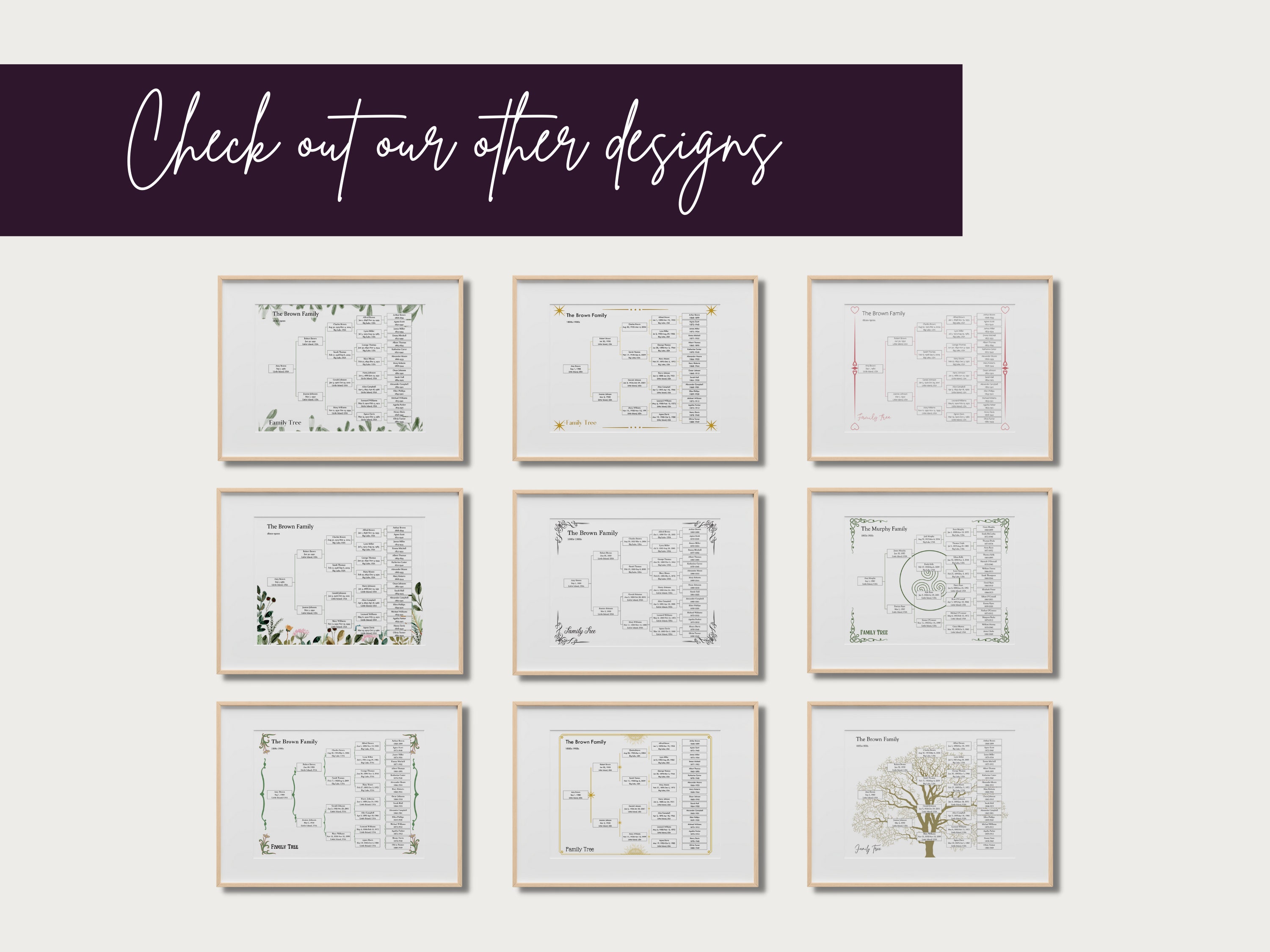 Family Tree Template Printable Fillable PDF Family Tree Chart 7 ...