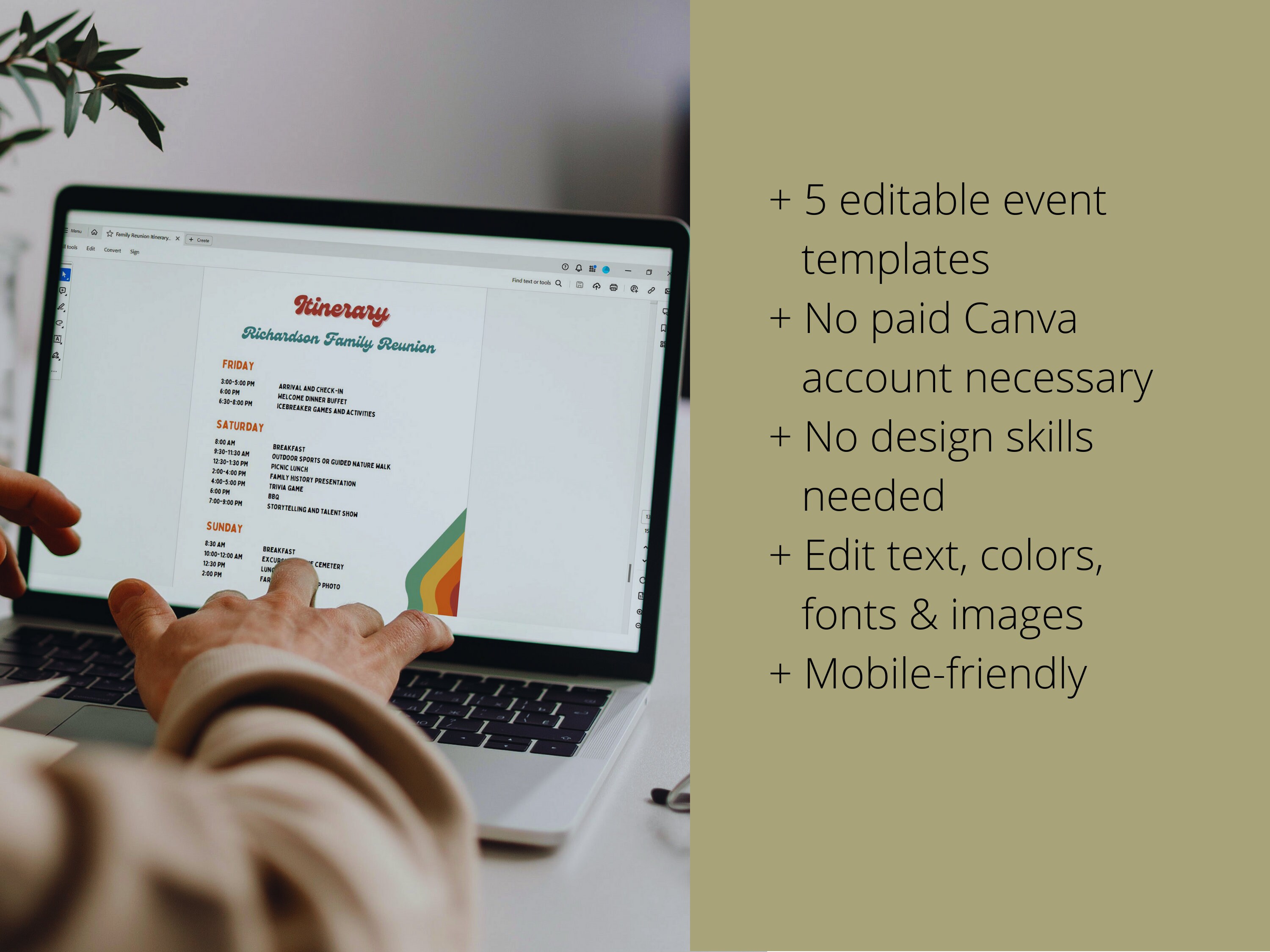 Family Reunion Printable Templates Canva Event Printable Templates ...