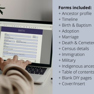 Ancestor Research Genealogy Templates Digital Printable | Genealogy ...