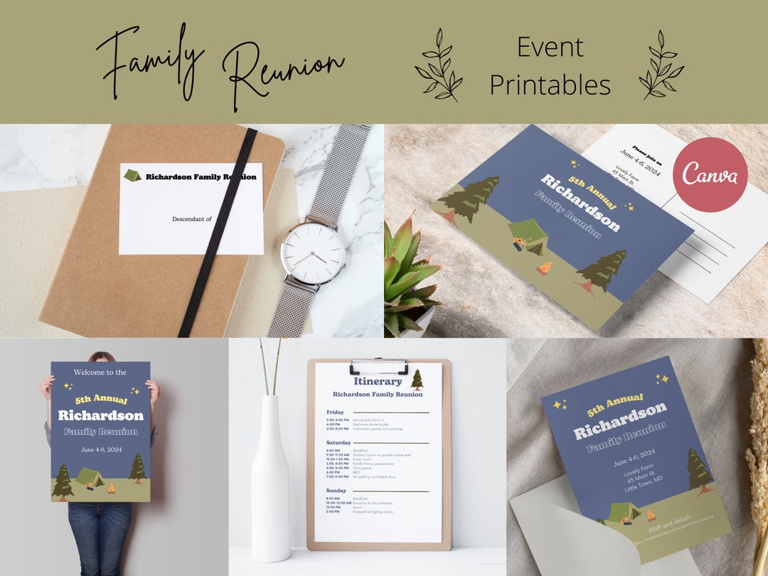 Family Reunion Printable Templates Canva Event Printable Templates ...