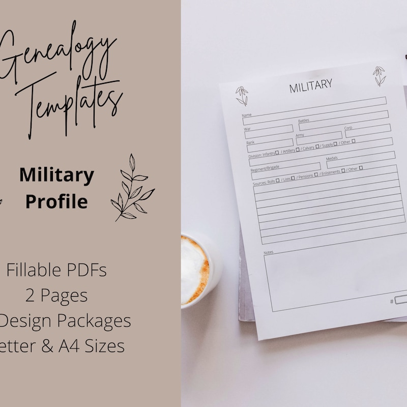 Military Family Tree Printable - Etsy