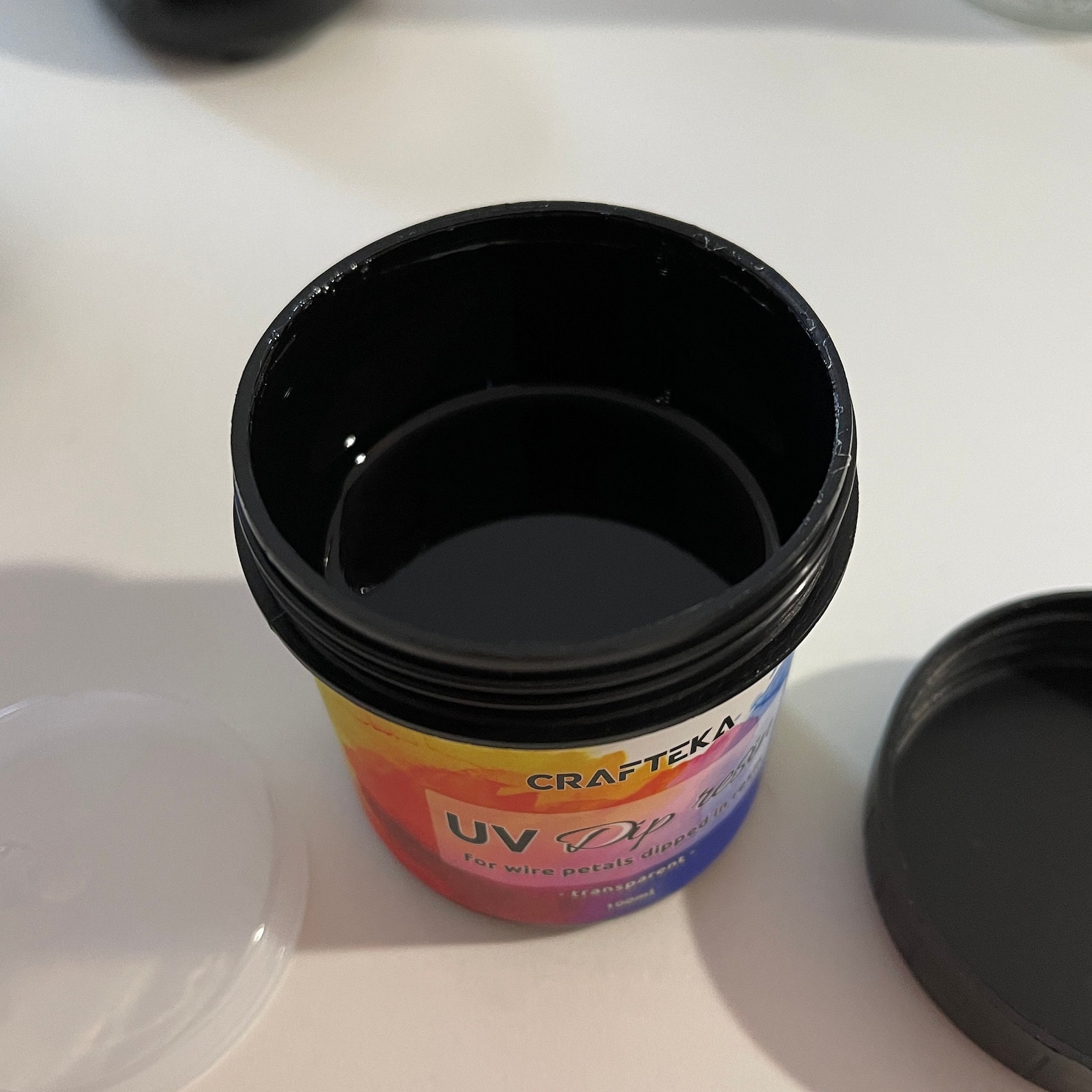 UV DIP RESIN for Wire Flower Shapes and Glazing, 100ml, Transparent ...