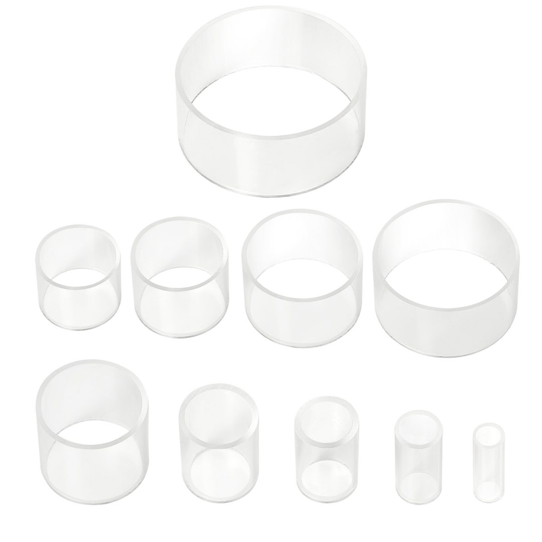 Set of 10 Acrylic Transparent Pipes - for Wire Shaping Used With UV Dip ...