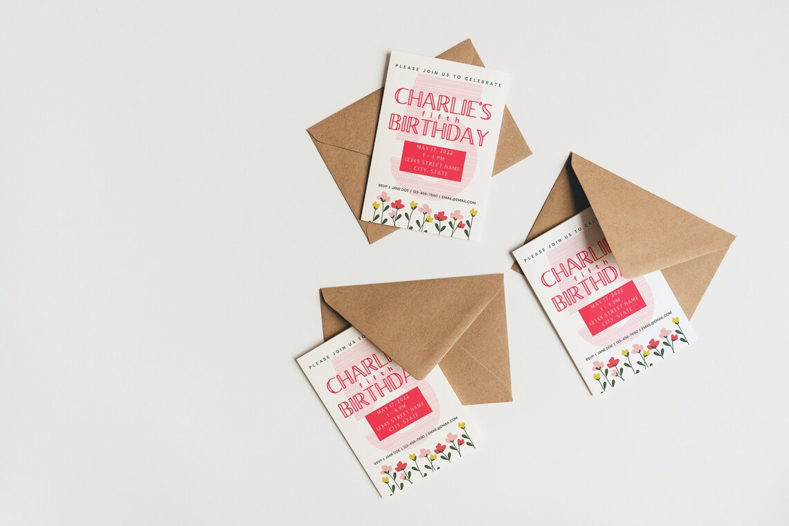 Custom Birthday Party Invitation Personalized Printed Fun | Etsy