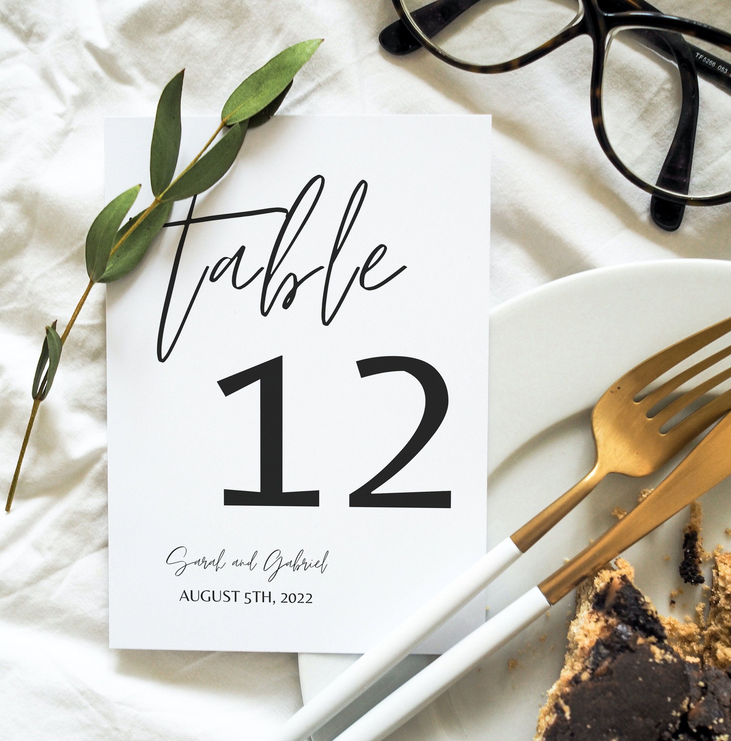 Wedding Table Number Cards, Table Number Cards Printed, Custom Wedding ...