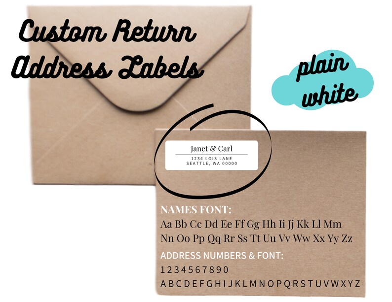 Custom Mailing Labels, Printed Return Address Label, Mailing Label ...