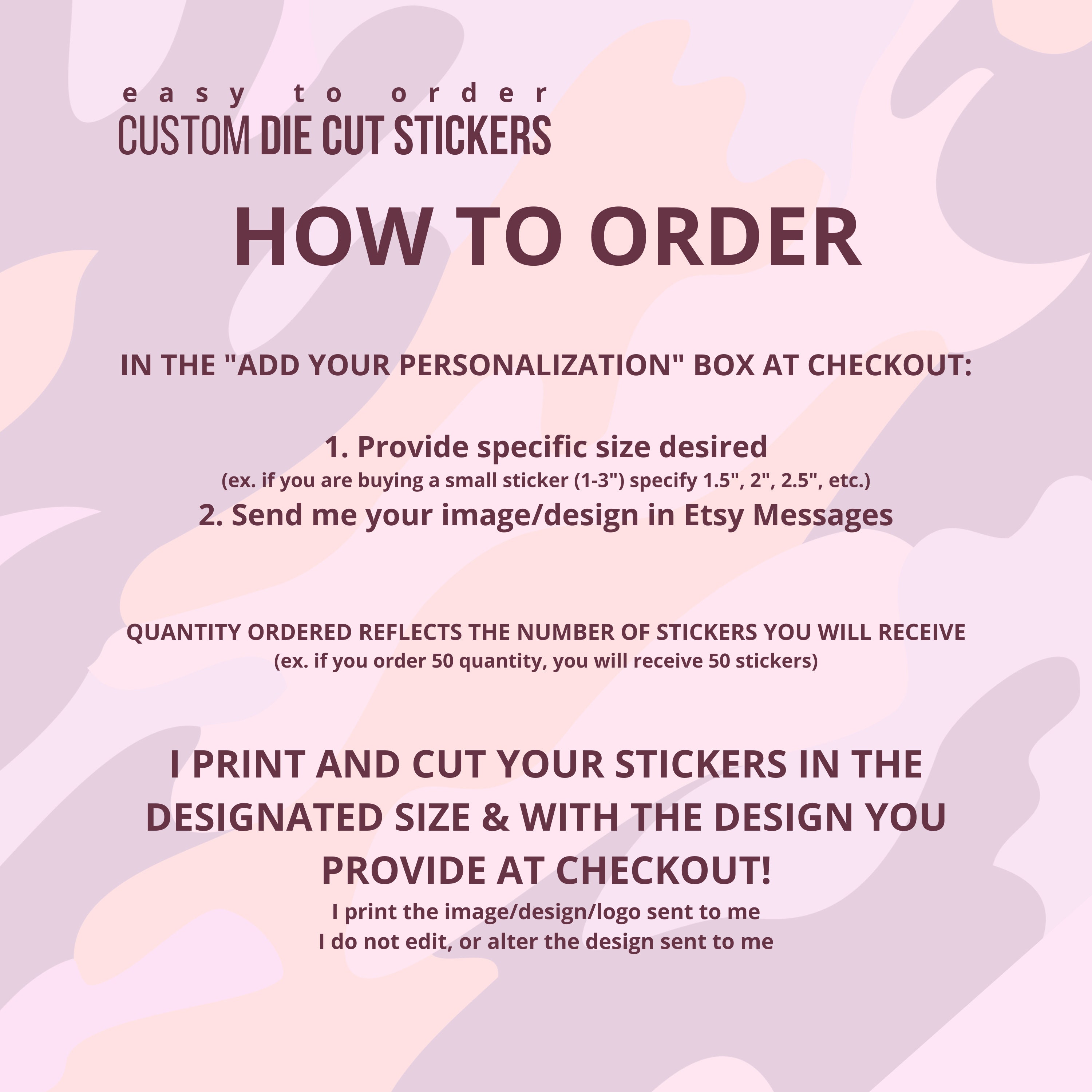 Custom Vinyl Stickers Print and Cut Any Design and Shape - Etsy