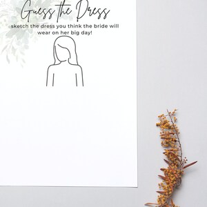 Digital Bridal Shower Game, Guess the Dress, Wedding Mad Libs, Digital ...