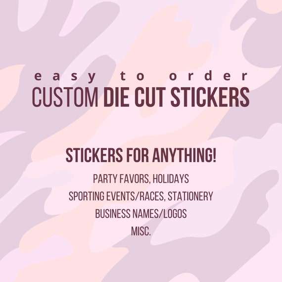 Custom Vinyl Stickers Print and Cut Any Design and Shape - Etsy