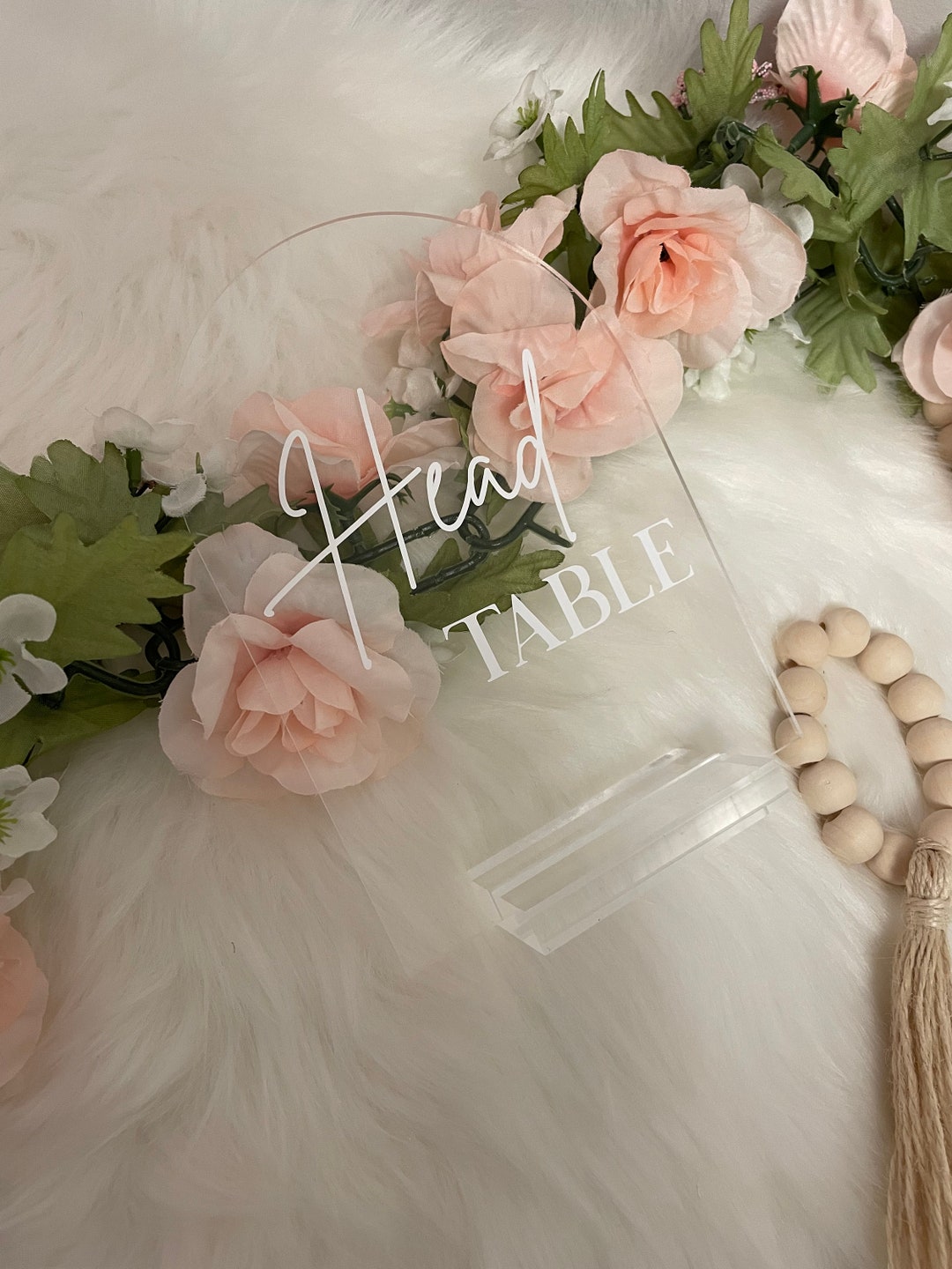 Acrylic Head Table Sign Wedding Head Table Decor Mr and Mrs - Etsy