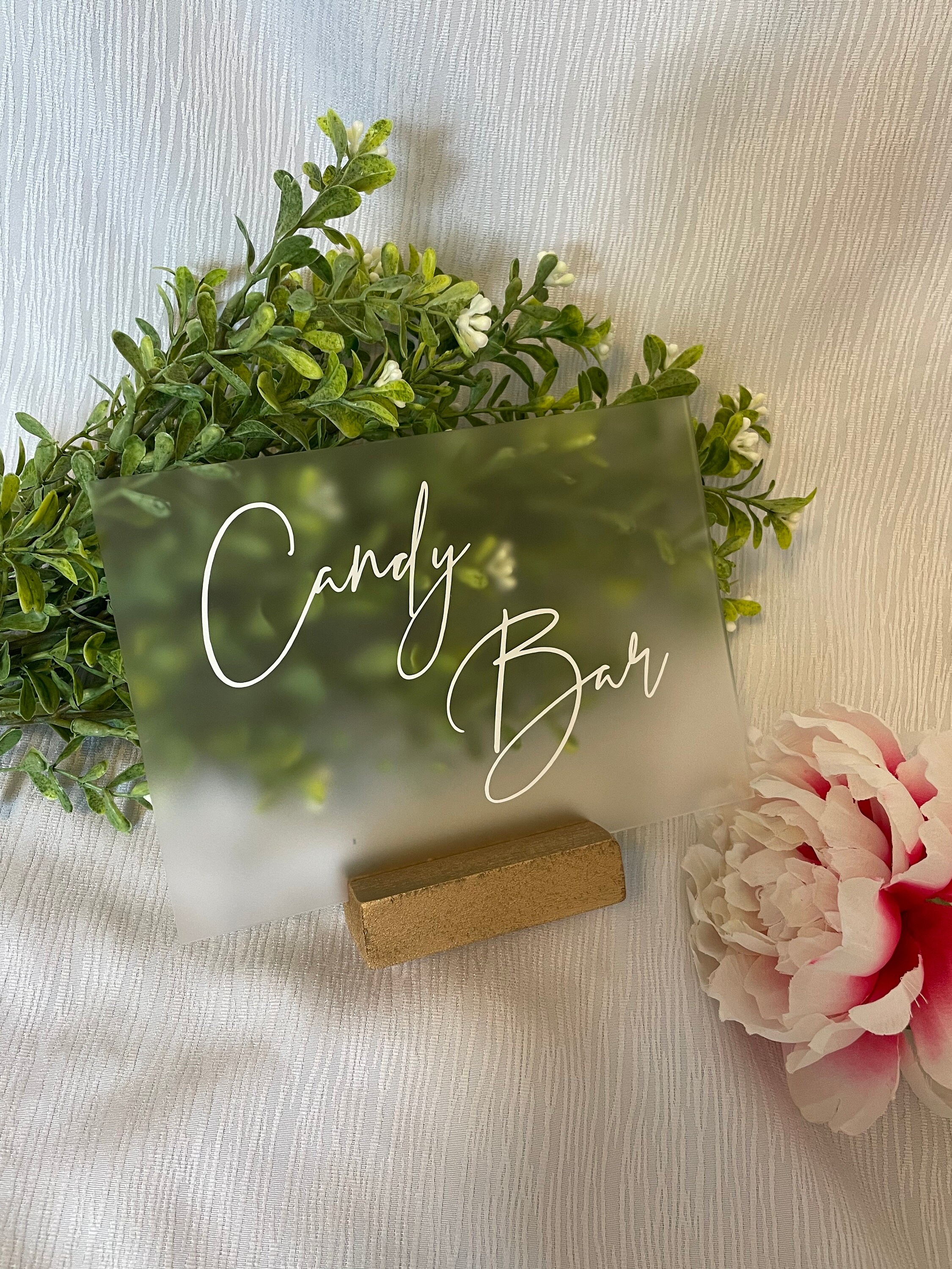 Acrylic Candy Bar Sign Dessert Bar Treat Yo Self Candy Bar - Etsy Canada