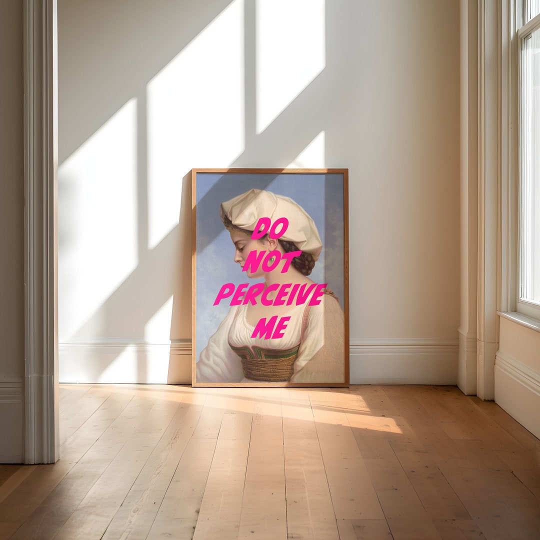 Do Not Perceive Me Print | Digital Download Art | Altered Painting | - Etsy