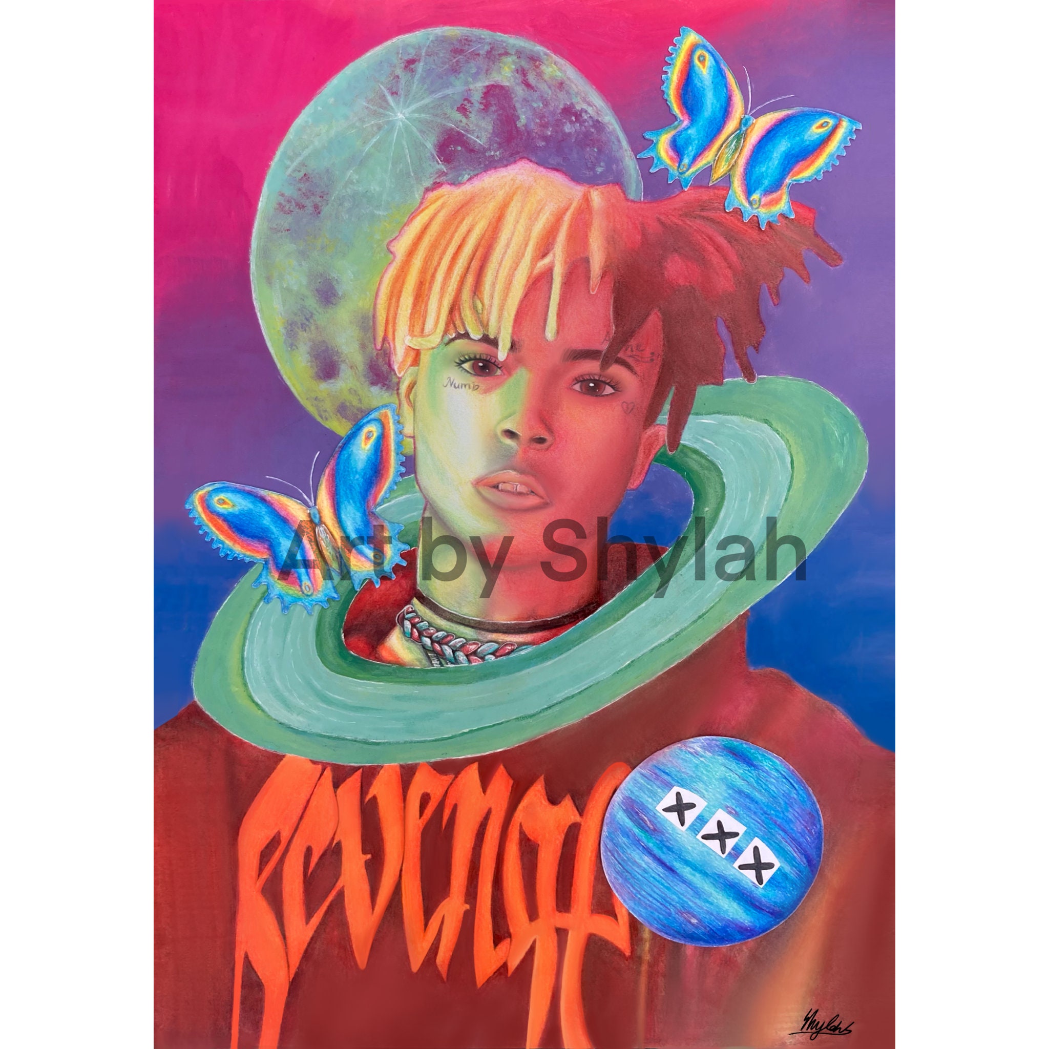 Xxxtentacion A3 Artwork Digital Poster Etsy