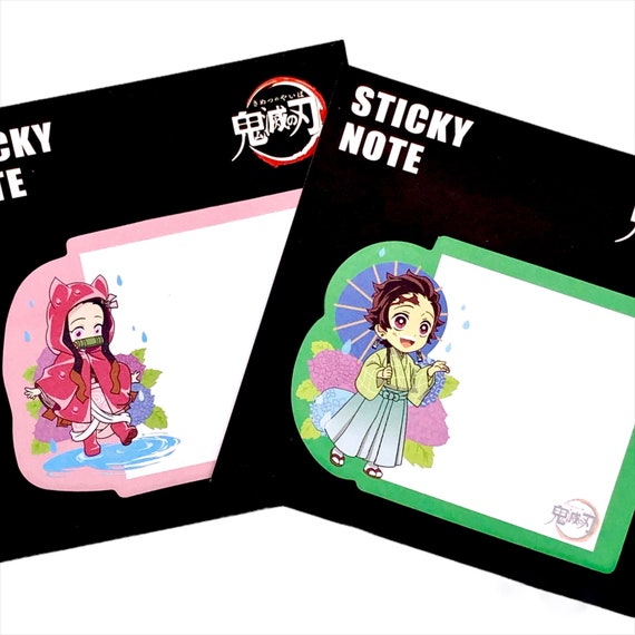 Japanese Anime Memo Pad/sticky Notes - Etsy