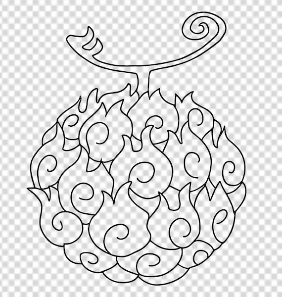 Flame Flame Fruit Zoro SVG PNG JPN | Etsy UK