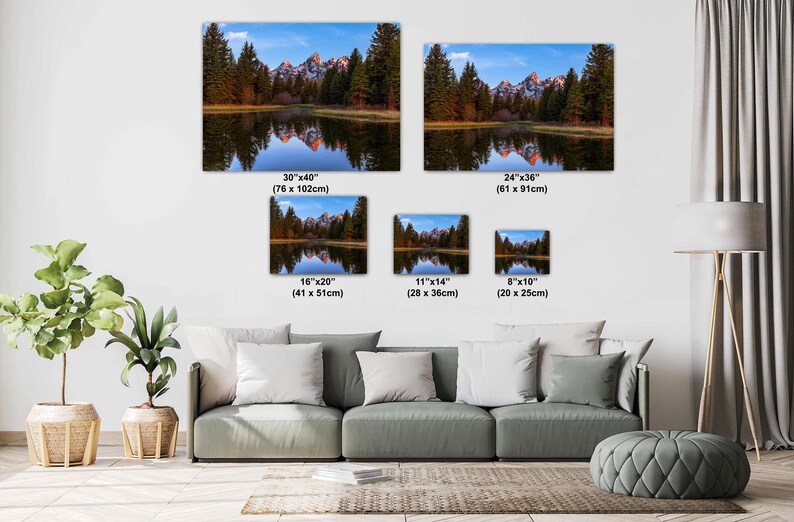 Grand Teton National Park Print: Snake River Reflection at Sunrise - Etsy