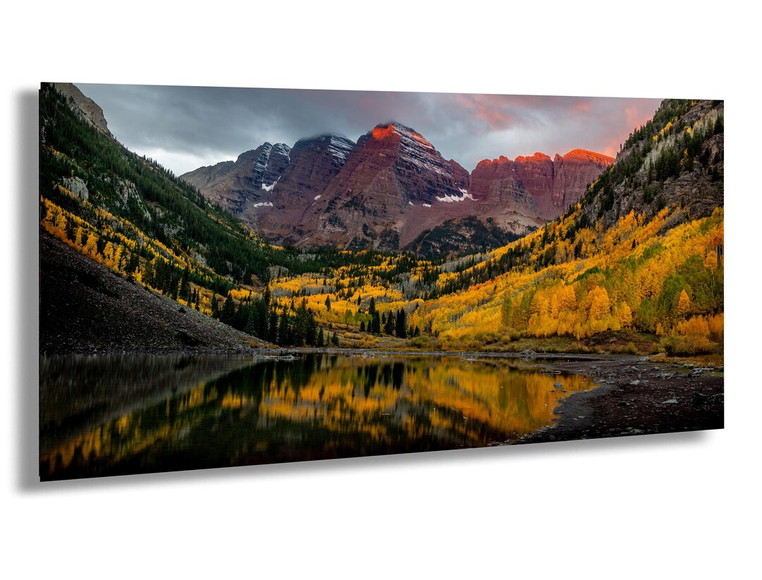 Maroon Bells Fall Sunrise – Aspen Colorado Landscape Photography Print ...