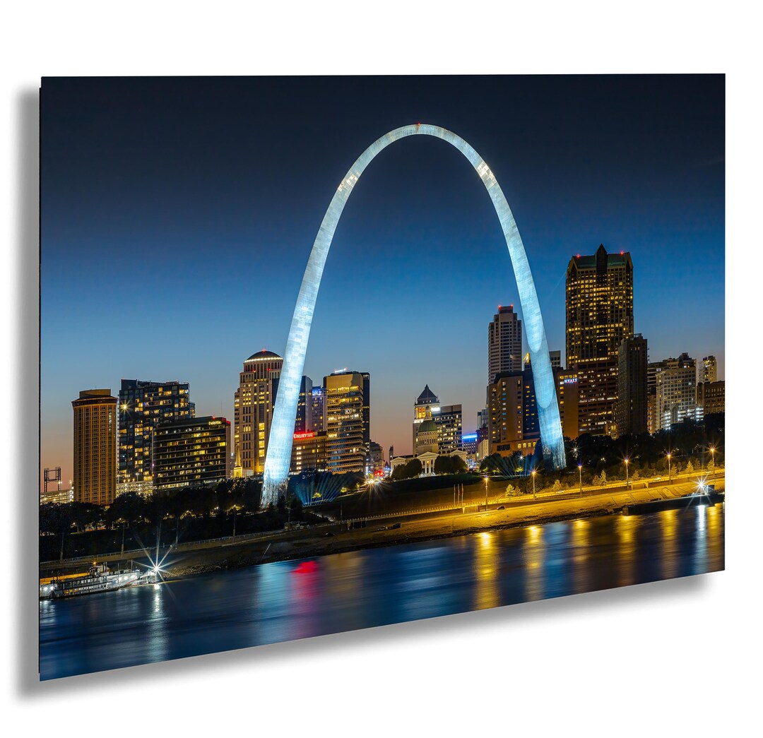 St. Louis Skyline Print: Gateway Arch National Park Art - Etsy