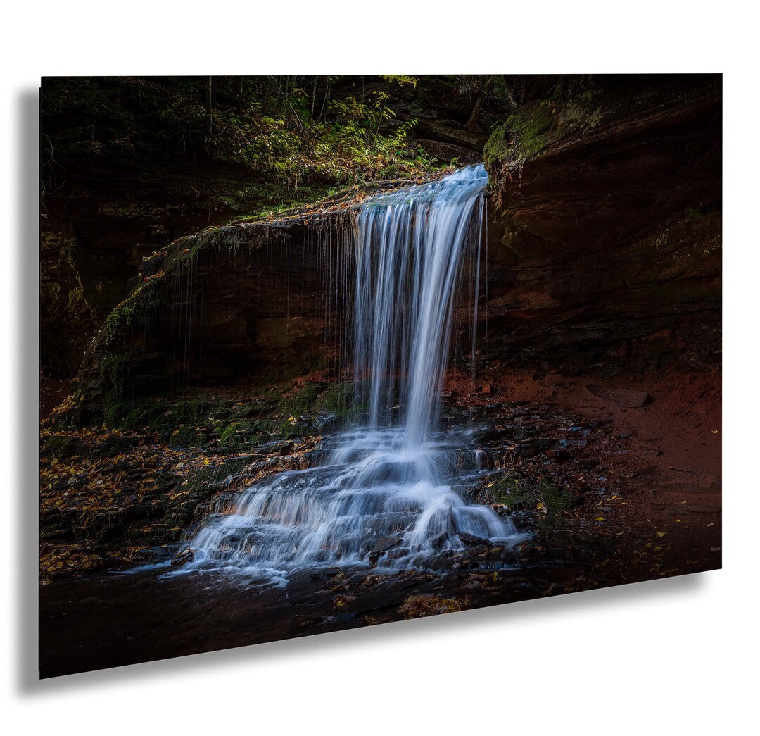 Lost Creek Falls in Autumn, Cornucopia, Bayfield County, Wisconsin ...