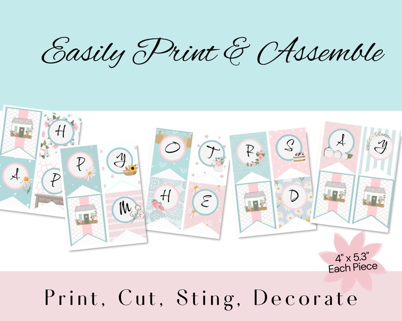 Happy Mother’s Day Printable Banner - Printable Bunting - Women’s Day ...