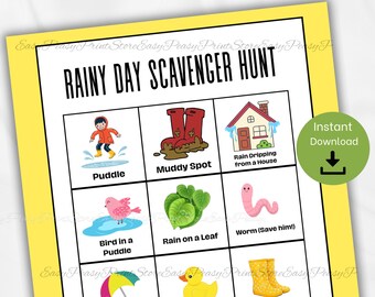 Indoor Kids Scavenger Hunt for Kids, Inside Toddler Activity, Preschool ...
